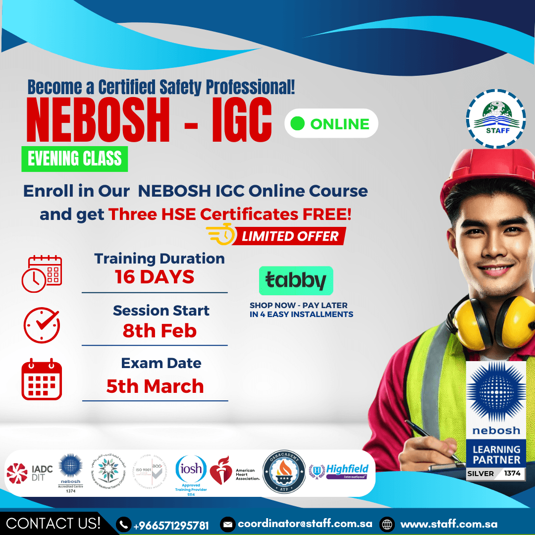 NEBOSH IGC in Jubail | Nebosh Training Center in Jubail